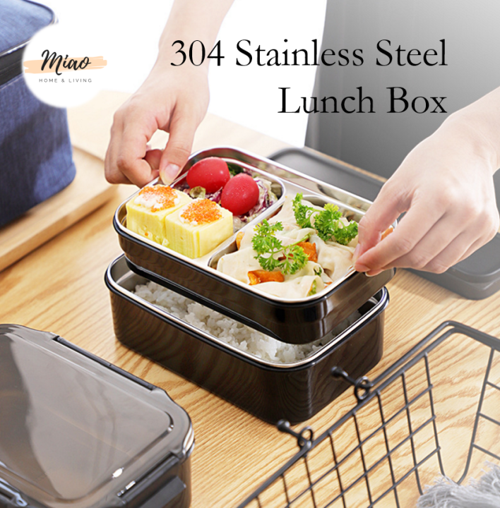304 Stainless Steel Thermos Thermal Lunch Box Set Kid Adult Bento Boxes ...