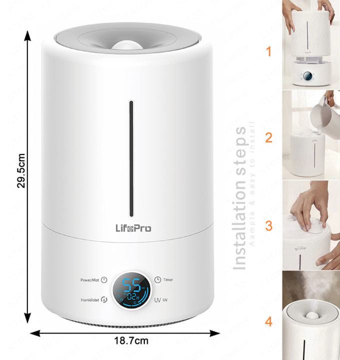【English Version】【Most Functions - Timer+Smart Humidity+UV Light ...
