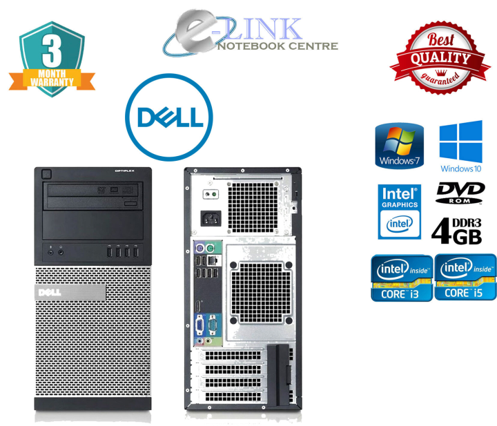 ( Dell Intel i3 i5 2nd Generation ) OPTIPLEX 390 TOWER/ 4GB - 8GB DDR3 ...