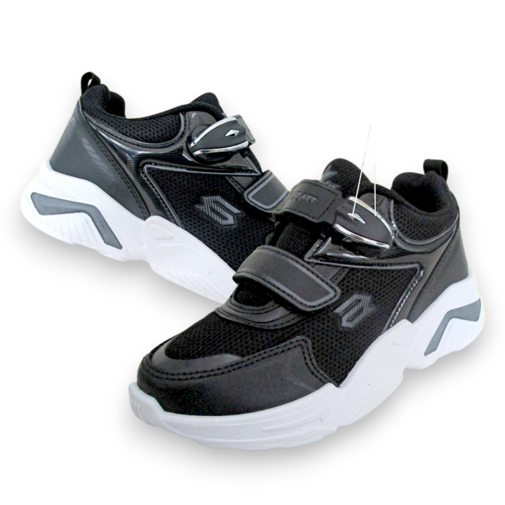 PRO ATT MAGNET MGZ 495 SEPATU ANAK SEKOLAH SEPATU PEREKAT SEPATU HITAM ...