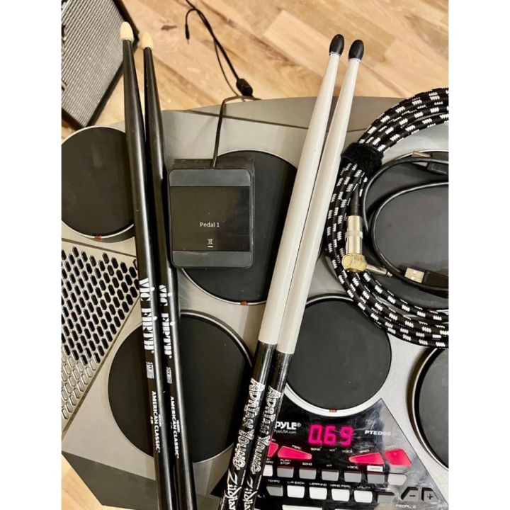 Pyle PTED06 Portable Electronic Tabletop Digital Drum Machine | Lazada PH