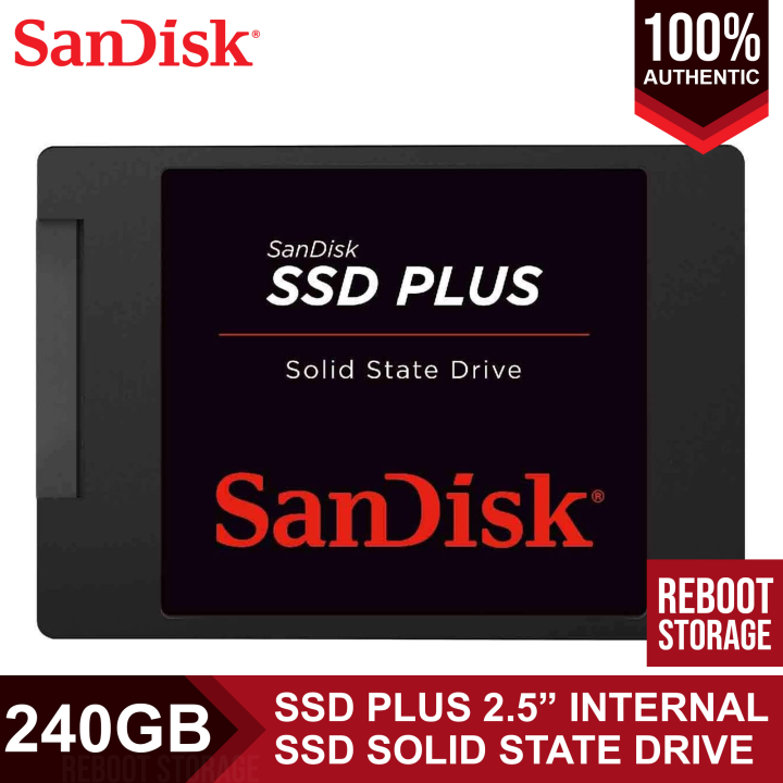 SanDisk SDSSDA-240G 240GB SSD PLUS Solid State Drive | Lazada PH