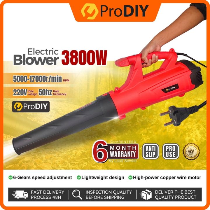 Electric Blower 3800W Powerful Blower Angin Machine Leaf Air Blower ...