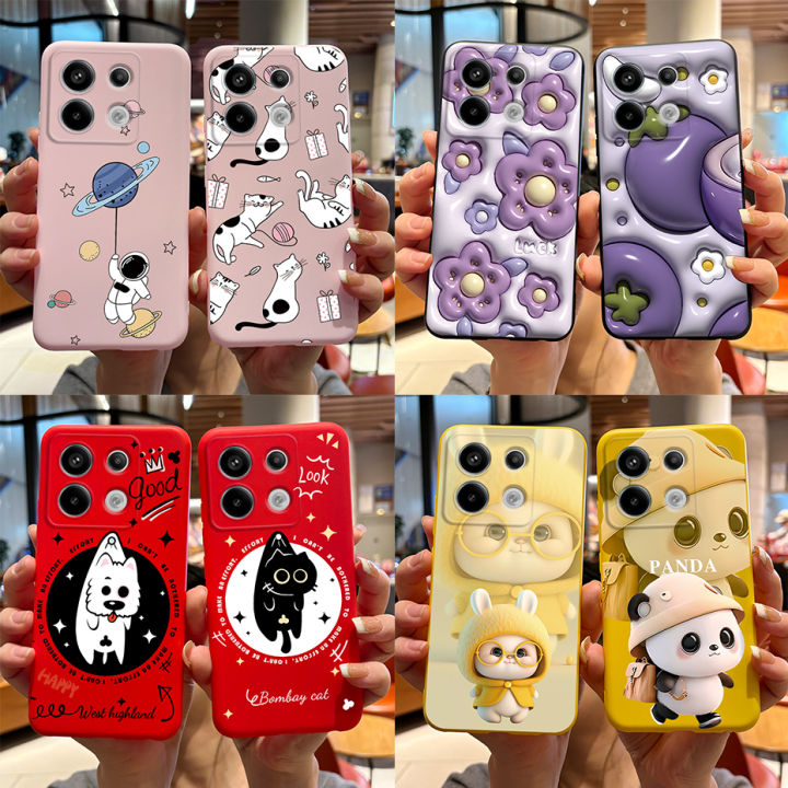 For Xiaomi Redmi Note 13 Pro 5G Case Cute Rabbit Panda Cover Soft ...