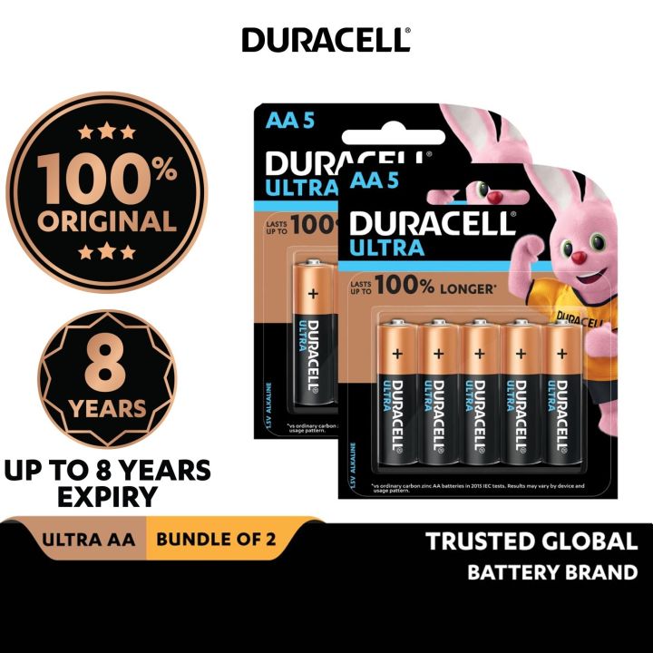 [Pack of 2]Duracell Alkaline/Ultra AA / AAA Batteries (Up to 20pcs ...