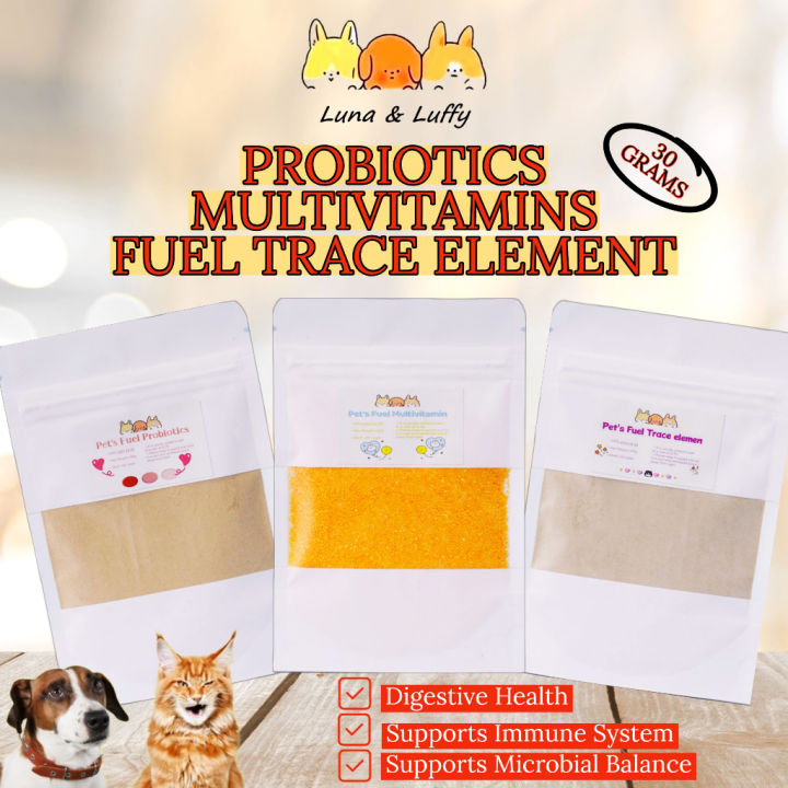 Pet's Fuel Dog and Cat Nutrition Supplement Multivitamin Probiotics ...