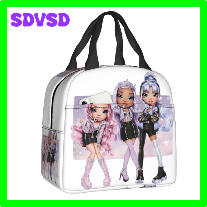 SDVSD Rainbow High Sisters Insulated Lunch Bag for Women Leakproof RH ...