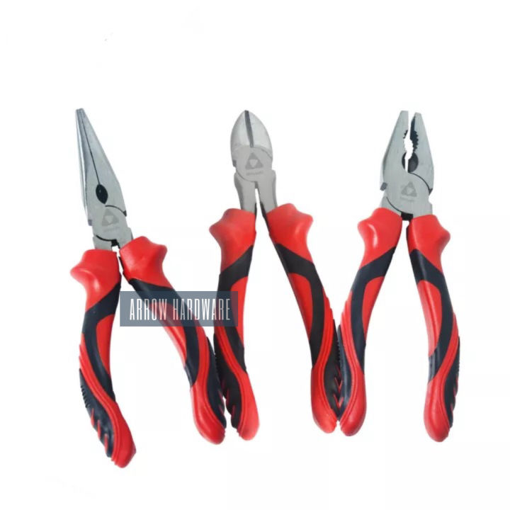 3Pcs Pliers Set Cutter / Long Nose / Combination | Lazada PH