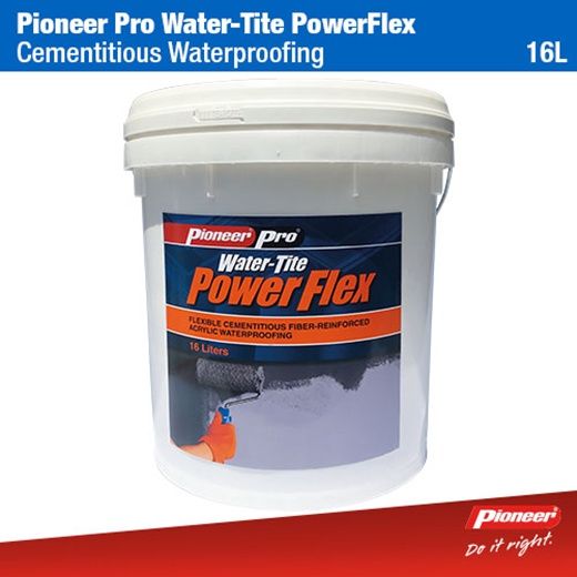 Pioneer Pro Water-Tite Powerflex Fiber-Reinforced Flexible Cementitious ...