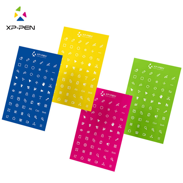 XP-PEN Shortcut Keys Multi-function Sticker (Package of 8) | Lazada ...