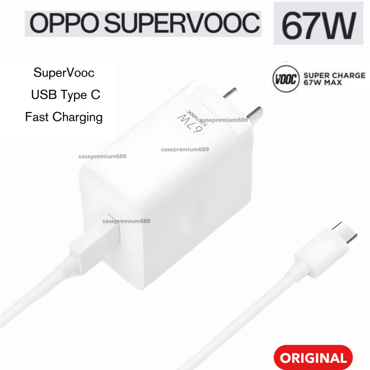ชุดชาร์จ OPPO 67W Type-C SuperVOOC แท้ Original หัวชาร์จพร้อมสาย ...