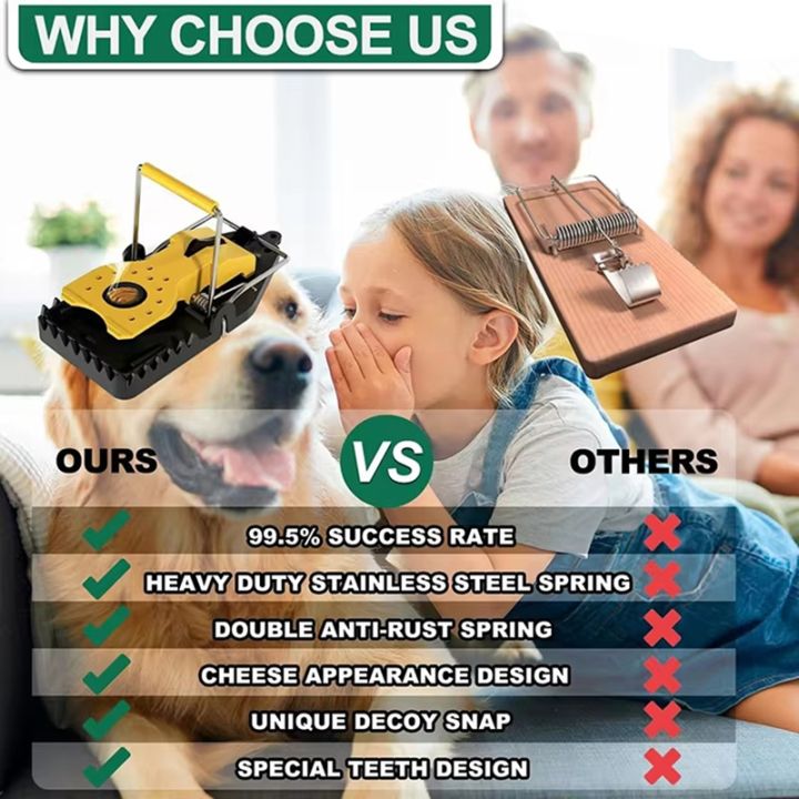 【VVL】-Box Mousetrap Slide Bucket Lid Mice Rat Trap Flip-Slide Bucket ...