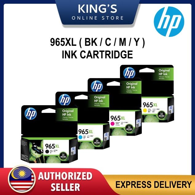 [ GENUINE ] HP 965XL Black Cyan Magenta Yellow Original Ink Cartridge ...
