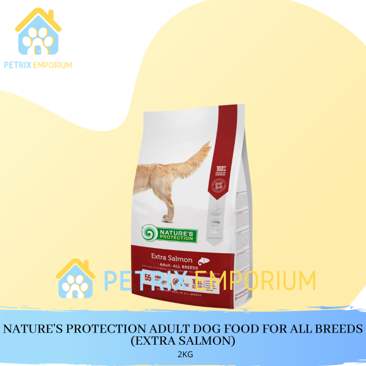 Nature's Protection Adult Dog Food for All Breeds (Extra Salmon) 2KG ...