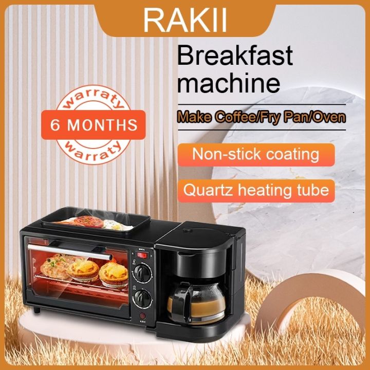 Oven 3-IN-1 Multi-Function Electric Breakfast Machine Coffee Maker ...