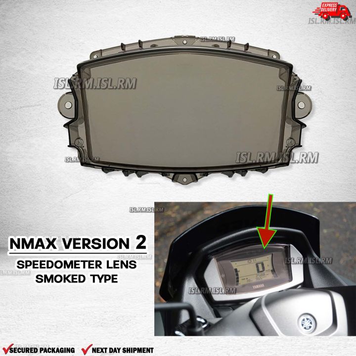Yamaha NMAX V2 Speedometer panel lens OEM replacement SMOKED Plug and ...