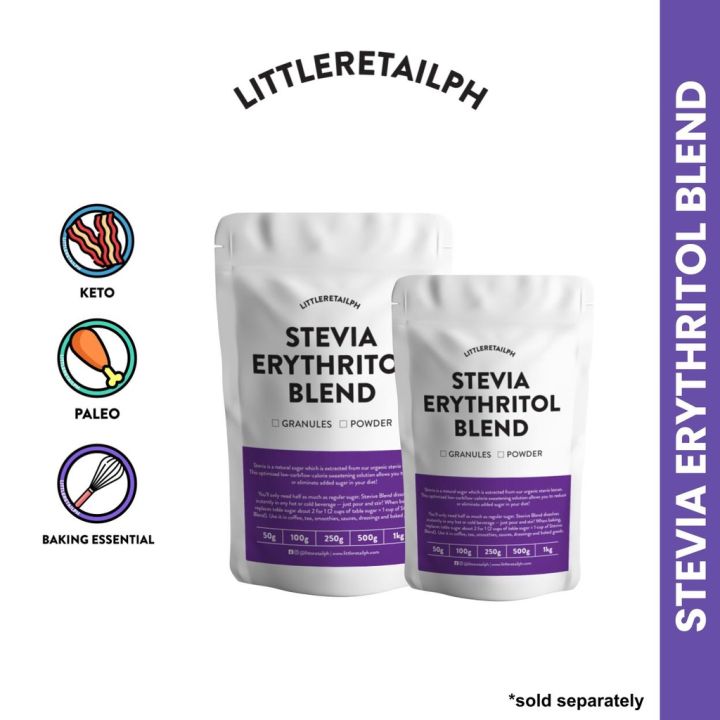 Stevia Erythritol Blend (Powder / Granules) Sugar Alternative Keto Low ...