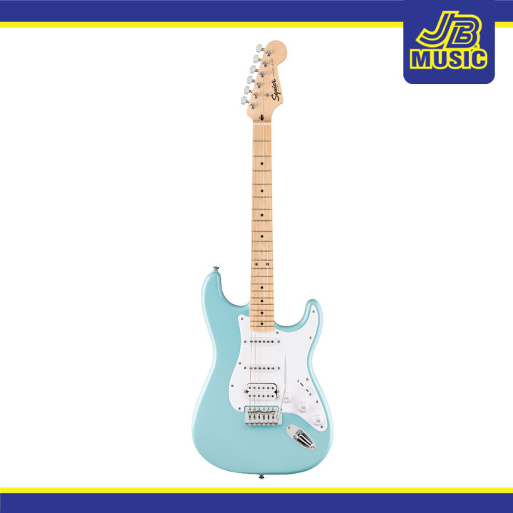 Squier by Fender - FSR Sonic Stratocaster HSS Electric Guitar, White Pickguard,Tropical ...