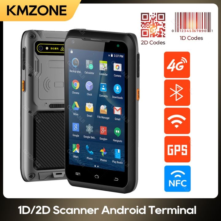Android Barcode Scanner Terminal 5 5inch Touch Screen Pos Pda Handheld Data Collector 4g Nfc