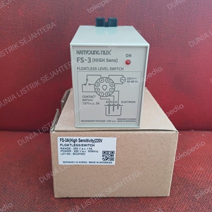 FLOATLESS LEVEL SWITCH FS-3 / 220 VOLT ( WLC )HANYOUNG NUX | Lazada Indonesia