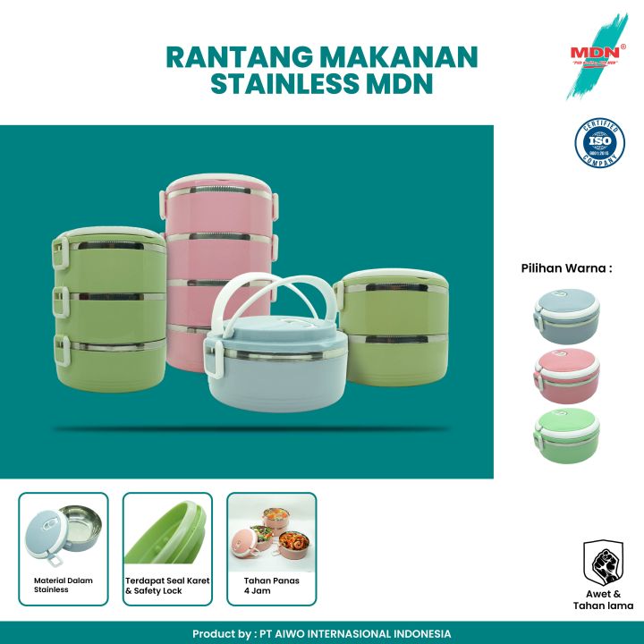 Rantang Susun / Rantang Makanan susun 1/2/3/4 susun | Lazada Indonesia