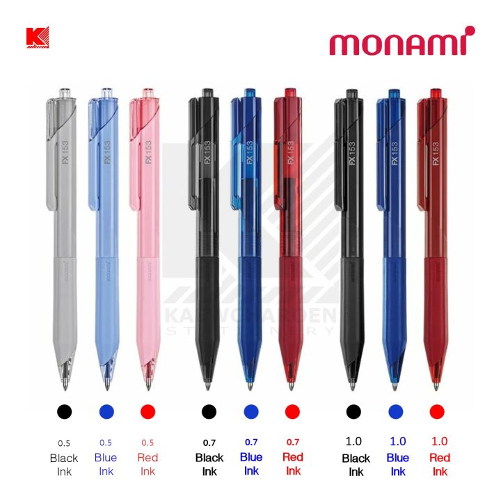 Monami FX153 ปากกาลูกลื่น 0.5 0.7 | Lazada.co.th