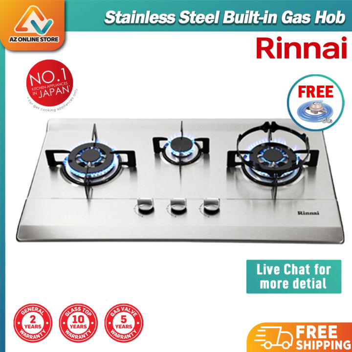 Rinnai Gas Hob RB713NS Stainless Steel Cooking Gas Hob Built-in Gas ...