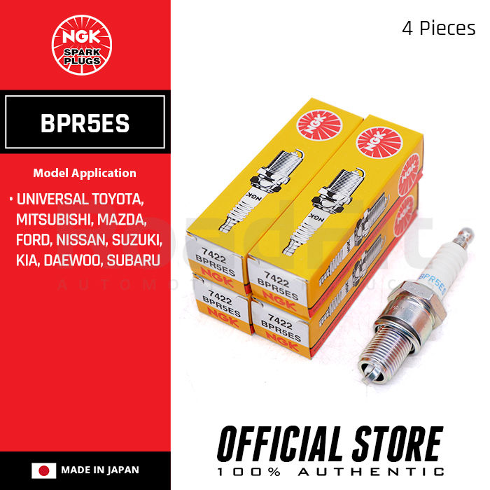 NGK BPR5ES Standard Spark Plugs for Toyota, Mitsubishi, Mazda, Ford ...
