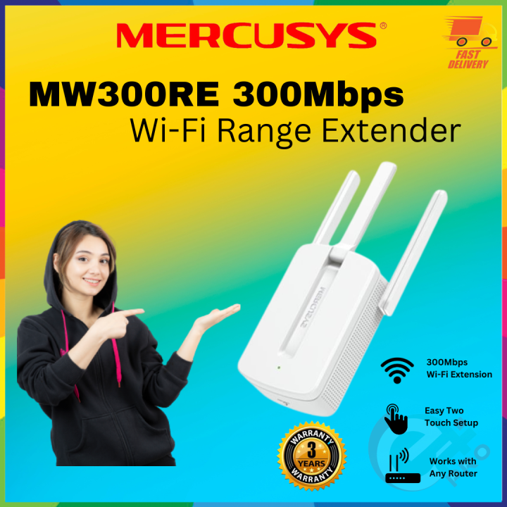 MERCUSYS MW300RE 300MBPS WIFI RANGE EXTENDER | Lazada