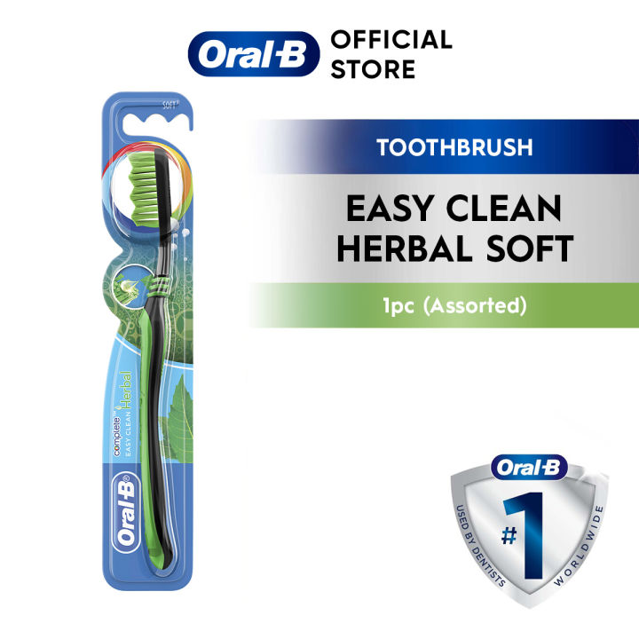 Oral-B Toothbrush Easy Clean Herbal Soft 1s (Assorted Colors) | Lazada PH
