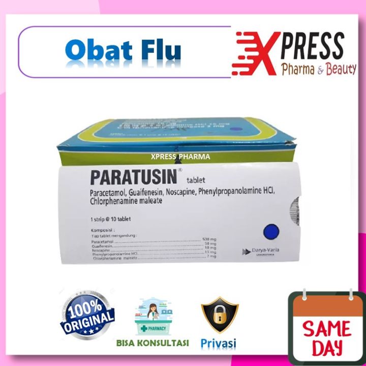 ⚡XPRESS⚡ Paratusin Tablet Obat Flu Batuk Pilek | Lazada Indonesia