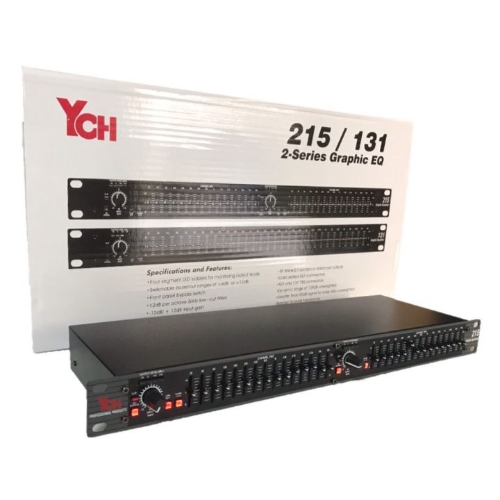 Low-cut Filter QISUO 15-Band Graphic Equalizer - Professional 1U Rack ...