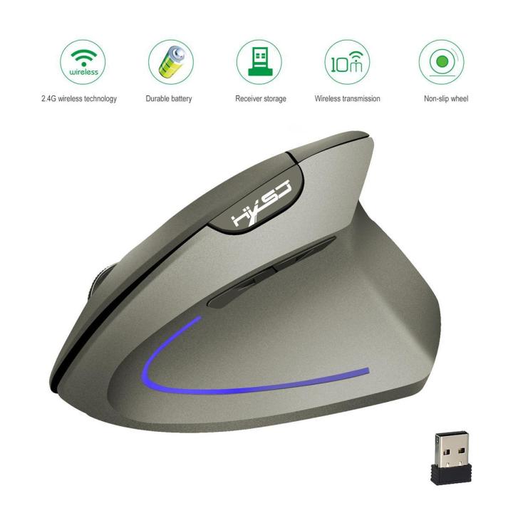 Teepao Vertical Mouse, Ergonomic Wireless Mouse 2.4GHz Optical Vertical ...