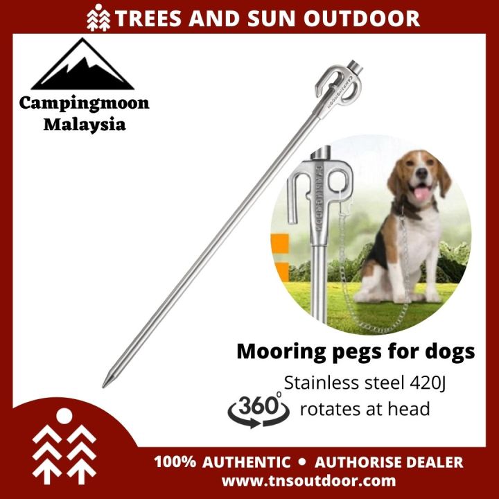 Campingmoon K45N Mooring pegs for large dogs Stainless Steel Peg for ...