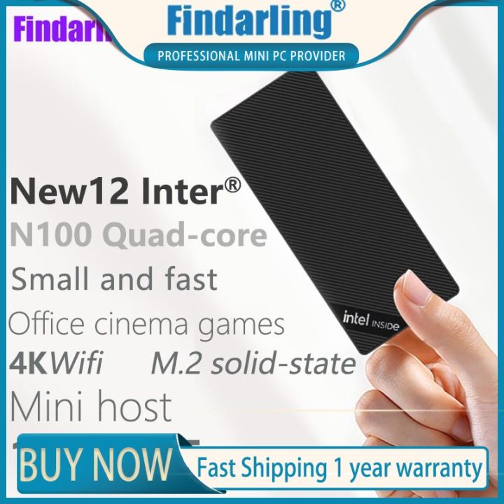 Quard Core ZX05 CPU 12th Intel Alder-N Lake N100 3.4Ghz Windows 11 Mini PC DDR5 12GB 128GB SSD 4 ...