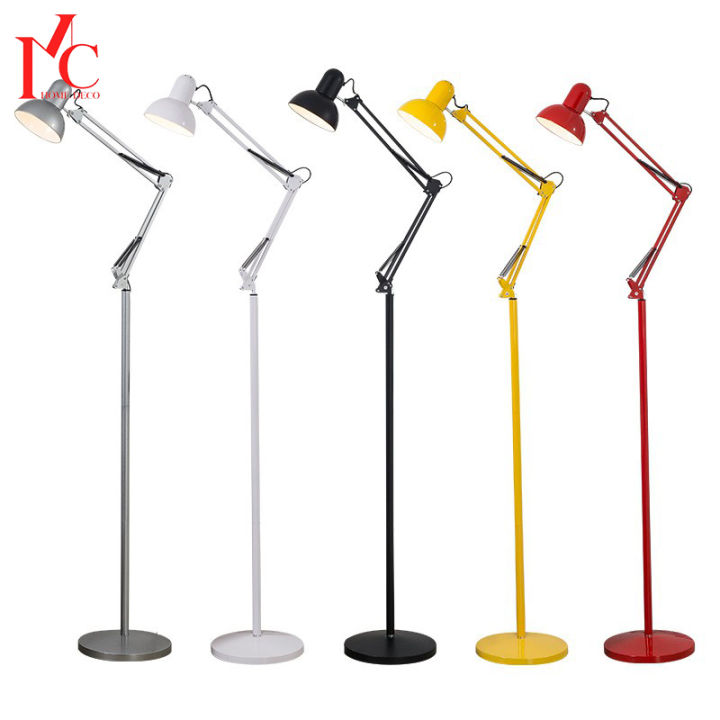 LED Floor Lamp Stand With Flexible Swing Arm For Living Room Bedroom ...