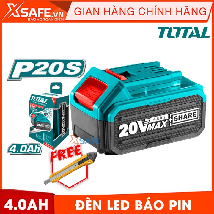 [HỎA TỐC] Pin Lithium-Ion TOTALPin lithium 20V dùng cho tất cả thiết bị ...