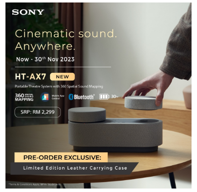 [PRE-ORDER ETA: 30 NOV 2023] SONY HT-AX7 Portable Theatre System with ...