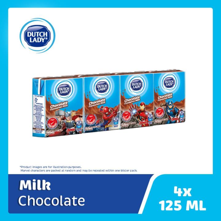 Dutch Lady Marvel Milky Chocolate UHT Milk 4 x 125ml | Lazada Singapore