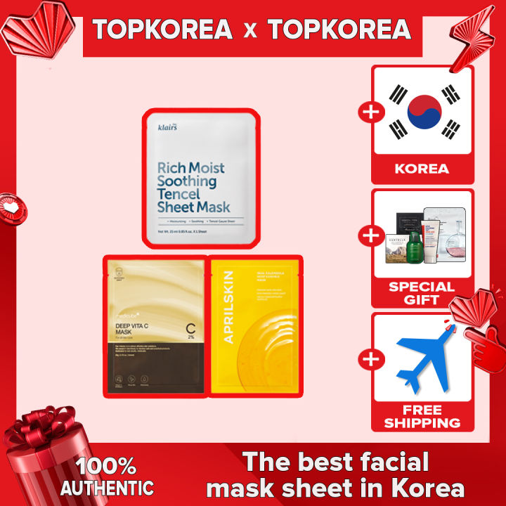 ★TOPKOREA★ The best facial mask sheet in Korea / Klairs rich moist ...