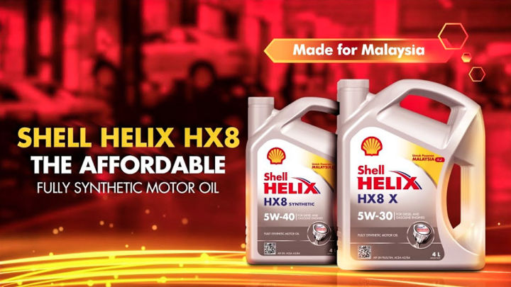 Shell Helix HX8 5W40(4L) - Fully Synthetic Minyak Hitam Kereta ...