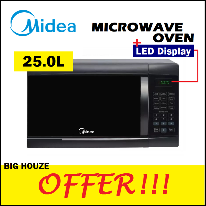 [FAST SHIPPING + ORIGINAL] Midea 25L Microwave Oven Digital Display ...