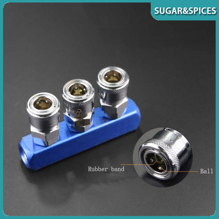 1/4 " Two/Three Way Air Compressor Quick Release Connector C-type Air ...
