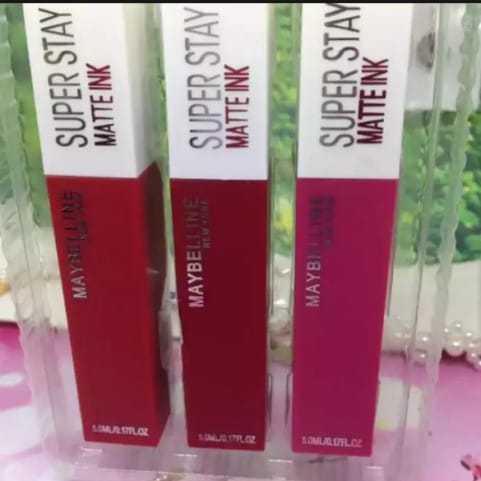 Lipstik Maybelline Super Stay Matte Ink isi 3 pcs/Liptick /Lip cream Tahan Lama | Lazada Indonesia