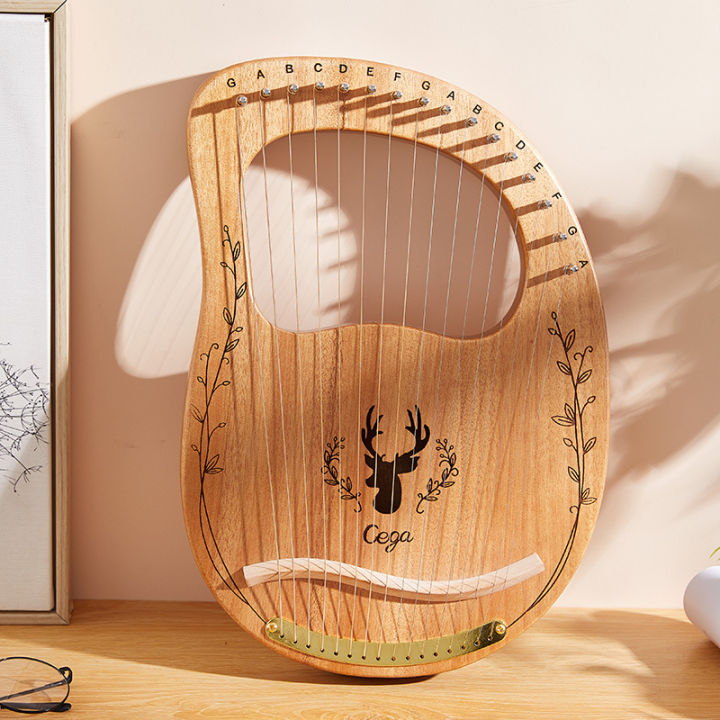 Lyre Harp 16/19/21/24/27/32 Strings Piano Harp Lyre Harp Wooden Mahogany Musical Instrument With ...