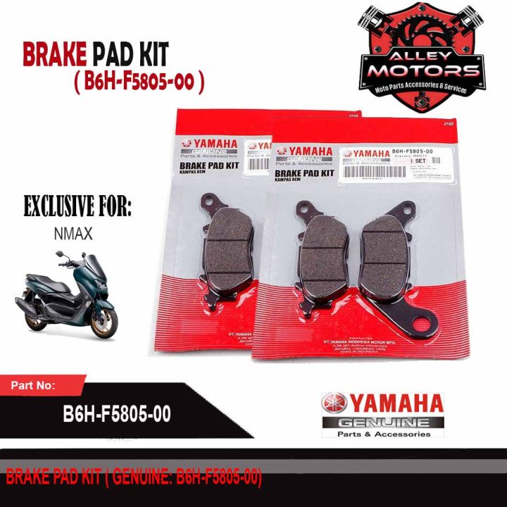 Brake Pad Kit For NMAX 2021-2022 Rear Brake Pads - Genuine: B6H-F5805 ...