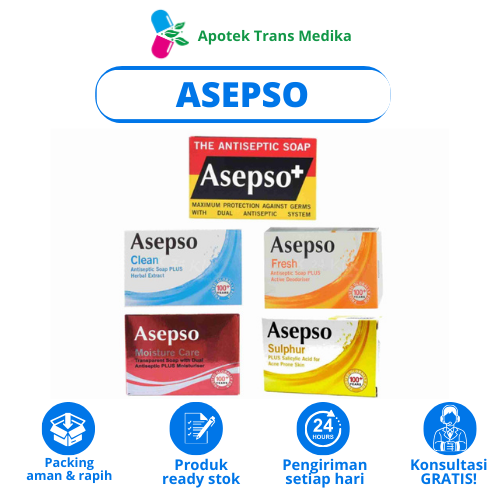 Asepso digunakan untuk mengurangi biang keringat, infeksi kulit, maupun ...