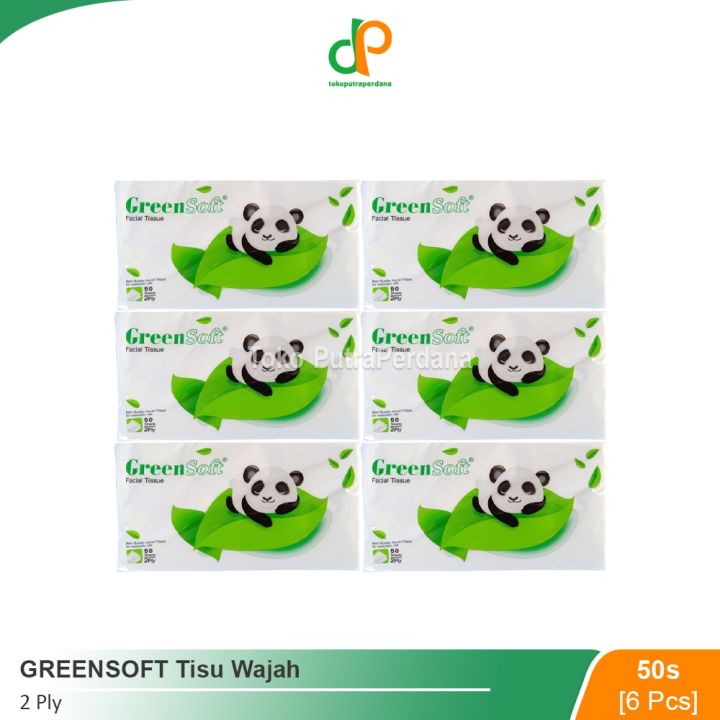 TISU/TISSUE GreenSoft Tisu Wajah 50 Sheet (6 Pcs) | Lazada Indonesia