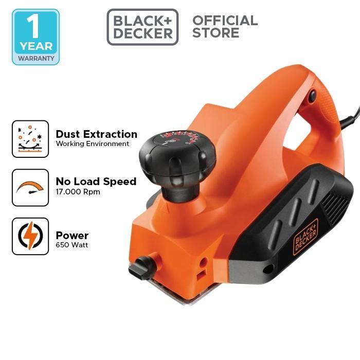 BLACK+DECKER 650W REBATING PLANER MESIN / KETAM MESIN SERUT (KW712-QS ...