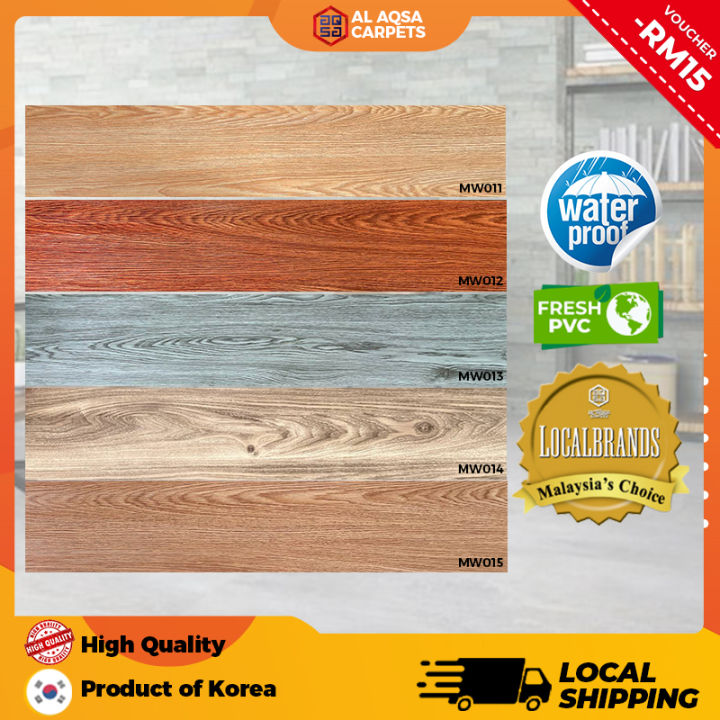 Aqsa Vinyl Dryback MW Series Tebal 2.5mm Compressed Lantai Vinyl ...